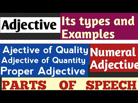 Adjective | Adjectives in English Grammar | Adjectives | Concept/Words ...