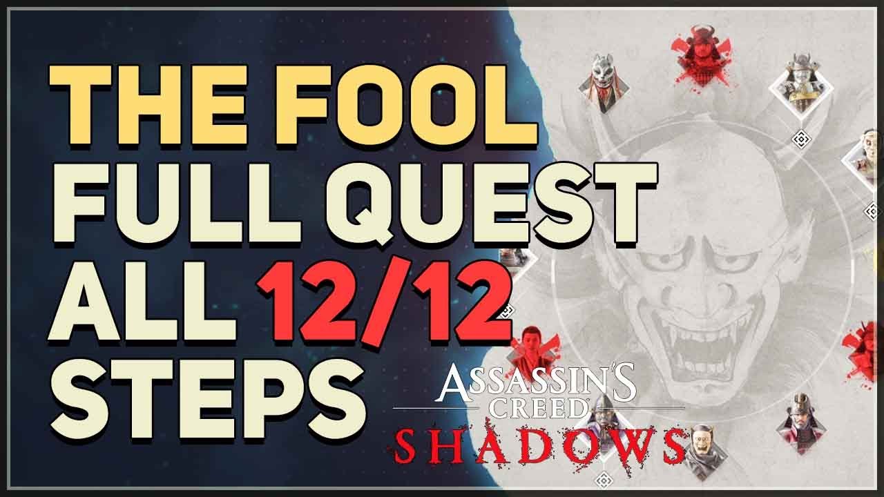 The Fool Full Quest Assassin's Creed Shadows - YouTube