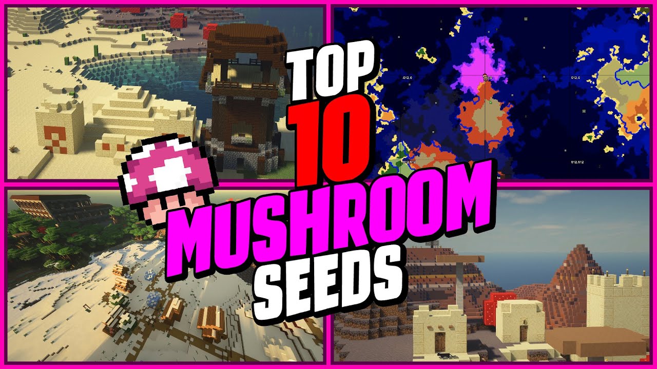 🍄 TOP 10 Best Minecraft Seeds 🍄 MUSHROOM BIOME Edition #2! Best of the ...