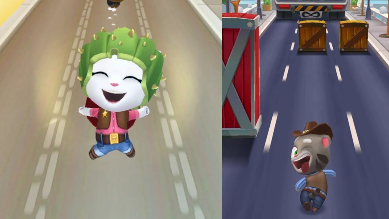 Cowboy angela and tom playing in golden run - YouTube