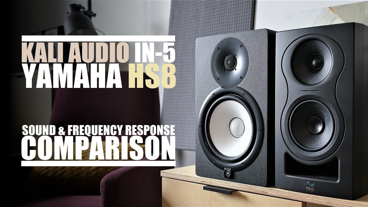 Kali Audio IN-5 vs Yamaha HS8 || Sound & Frequency Response Comparison ...
