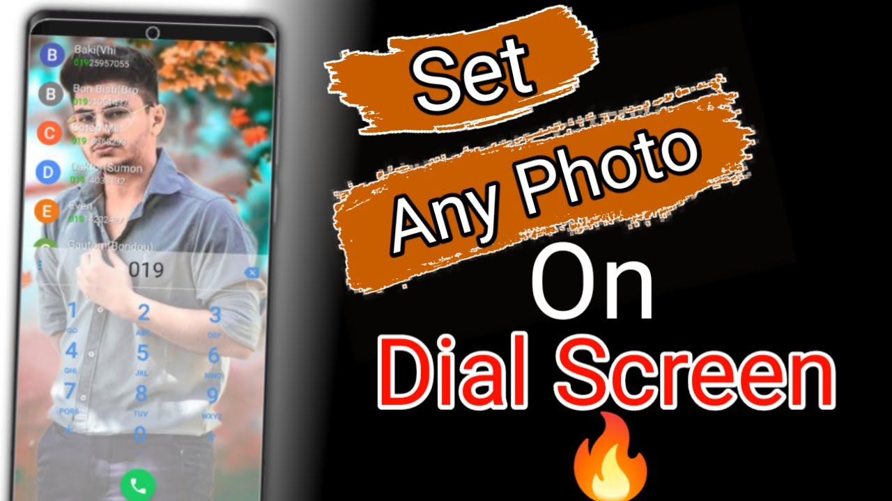 Change Dial Screen Background🔥 | Using Own Photo Call Dial Pad And Call ...