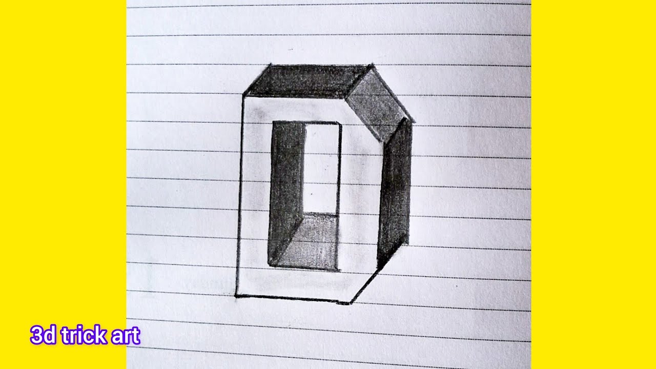 Very Easy || How To Draw 3D Anamorphic Optical Illusion || 3D Trick Art ...