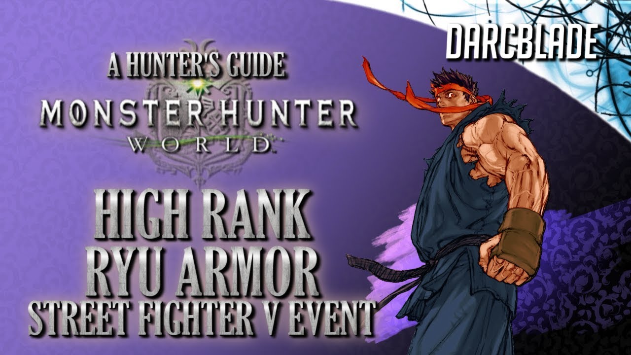 High Rank Ryu Armor / Evil Ryu Armor Set : Monster Hunter World - YouTube