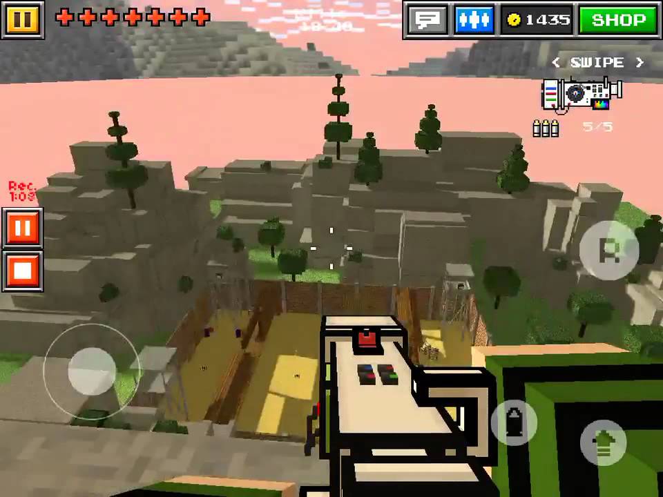 Pixel Gun 3D-Shooting Range Glitch - YouTube