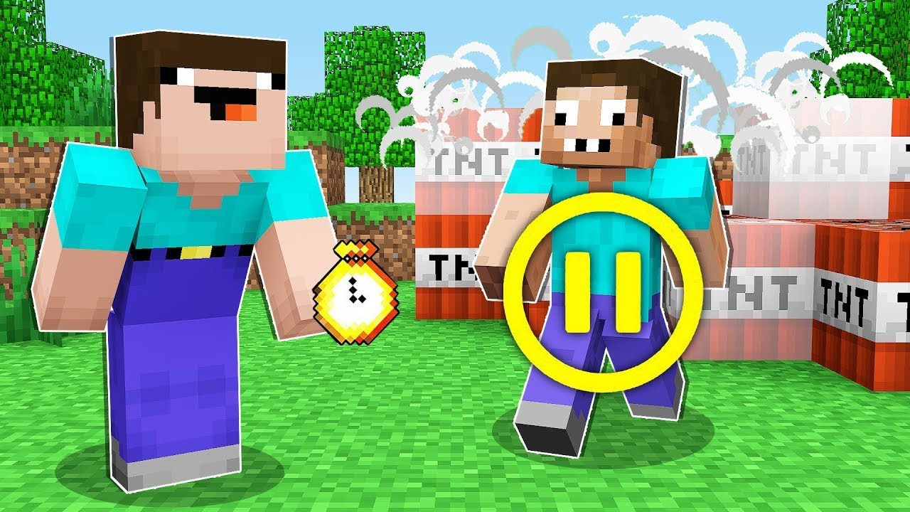 NOOB PRANKED PRO with STOP TIME MOD in Minecraft Maizen - YouTube