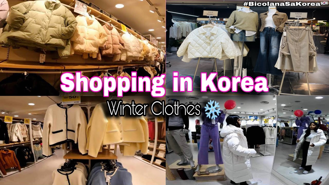 shopping in korea vlog 🇰🇷 winter clothes | Amie Yul Tv 한필커플 - YouTube