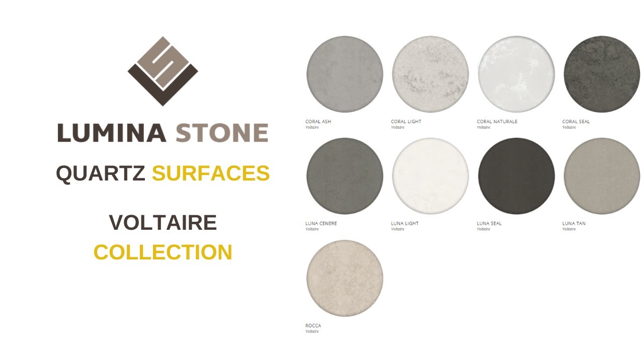 Lumina Stone Voltaire Quartz Stone Collection - YouTube