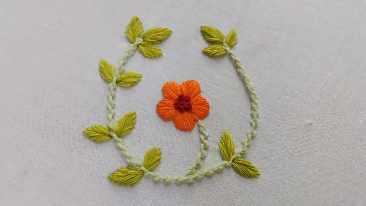 hand embroidery cushion design tutorial for beginners#trending#grow# ...