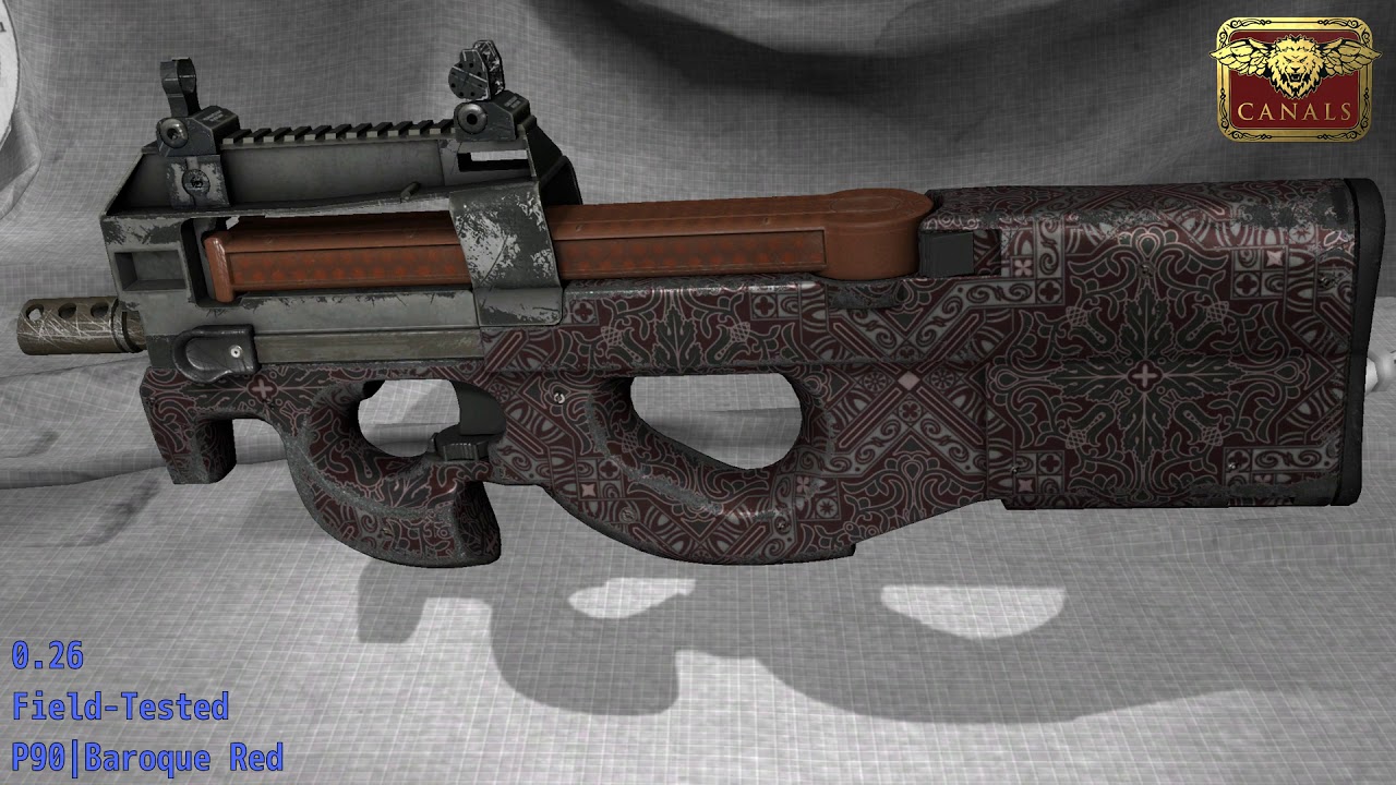 P90 Baroque Red Wear/Float - YouTube