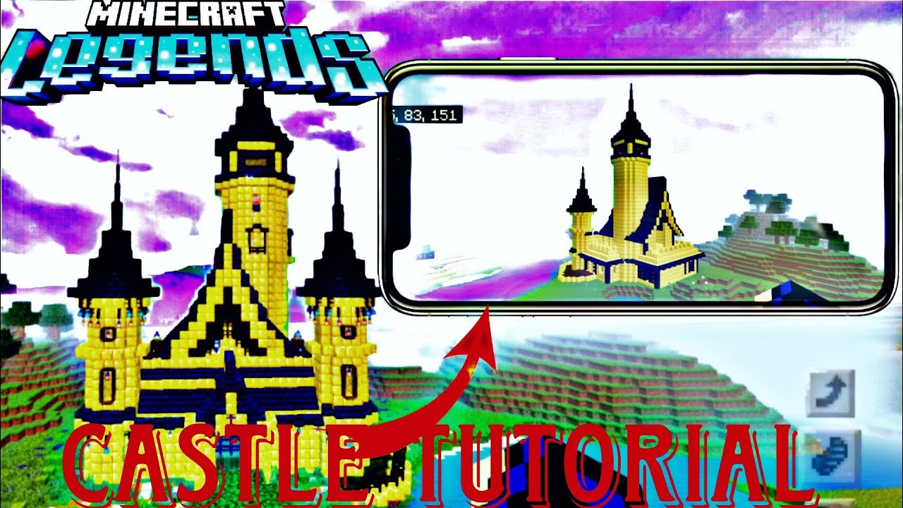 The Castle of gold 🪙 Biggest golden castle 🏰 in Minecraft survival pe ...