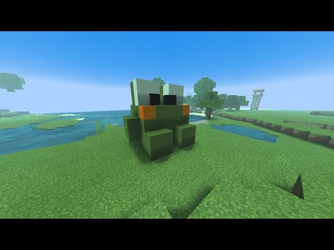 How to build a frog in Minecraft | Statue in Minecraft PE. - YouTube