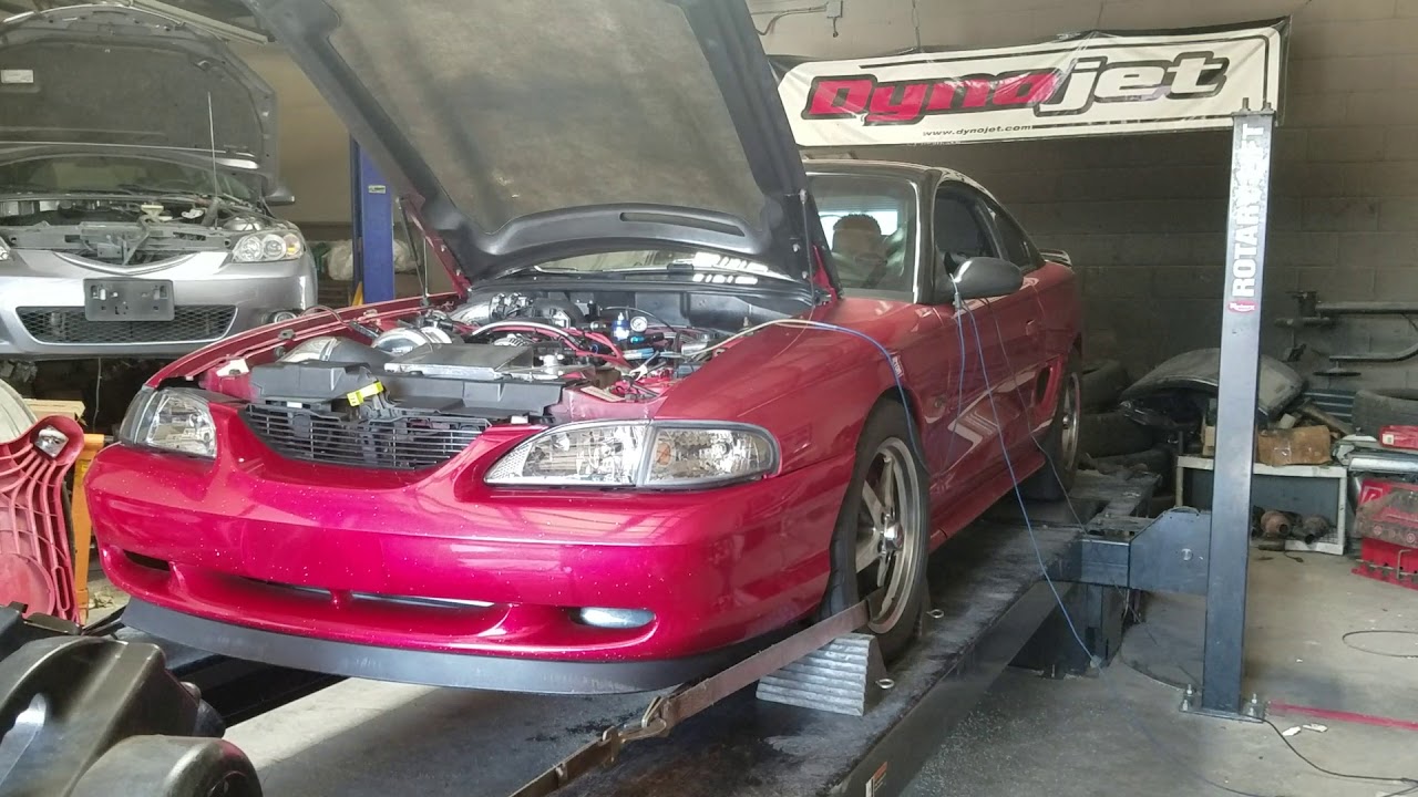 2v Mustang Vortech V1 Dyno (18 psi) - YouTube