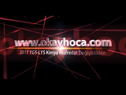 2017 YGS-LYS Kimya Müfredat Değişiklikleri