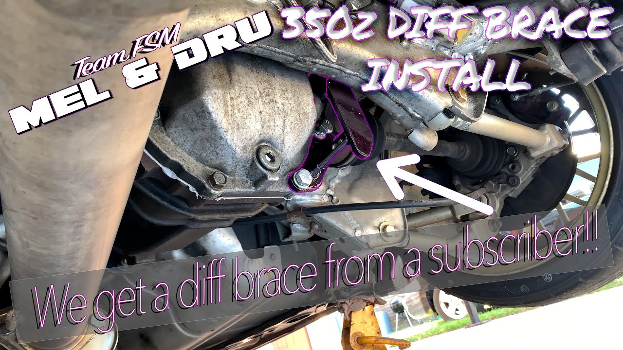 350Z Diff brace Install - Subscriber sent us a diff brace!! - YouTube