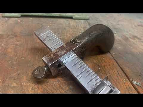Cleaning up a C. S. Osborne draw gauge. Draw gauge restoration - YouTube