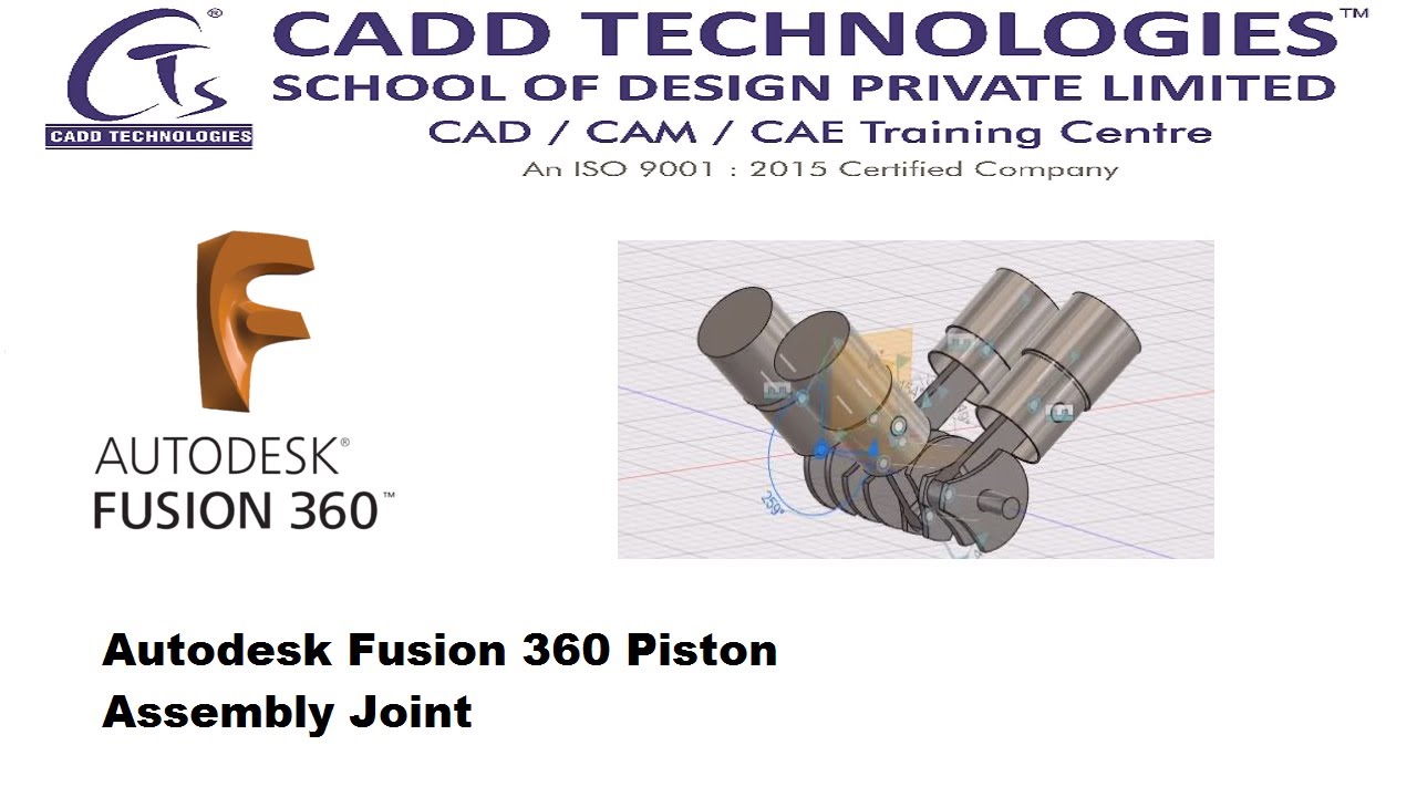 Autodesk Fusion 360 Piston Assembly Joint - YouTube
