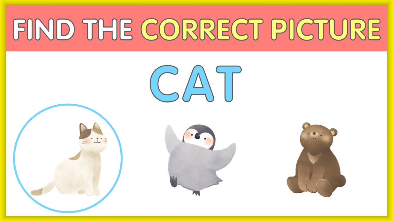 Find the Right Picture | Which Picture Matches the Word? | English ...