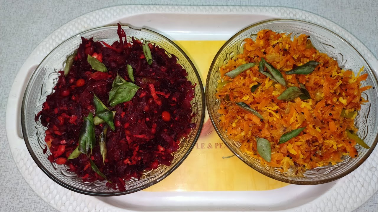 Carrot & beetroot poriyan ......!!!! - YouTube