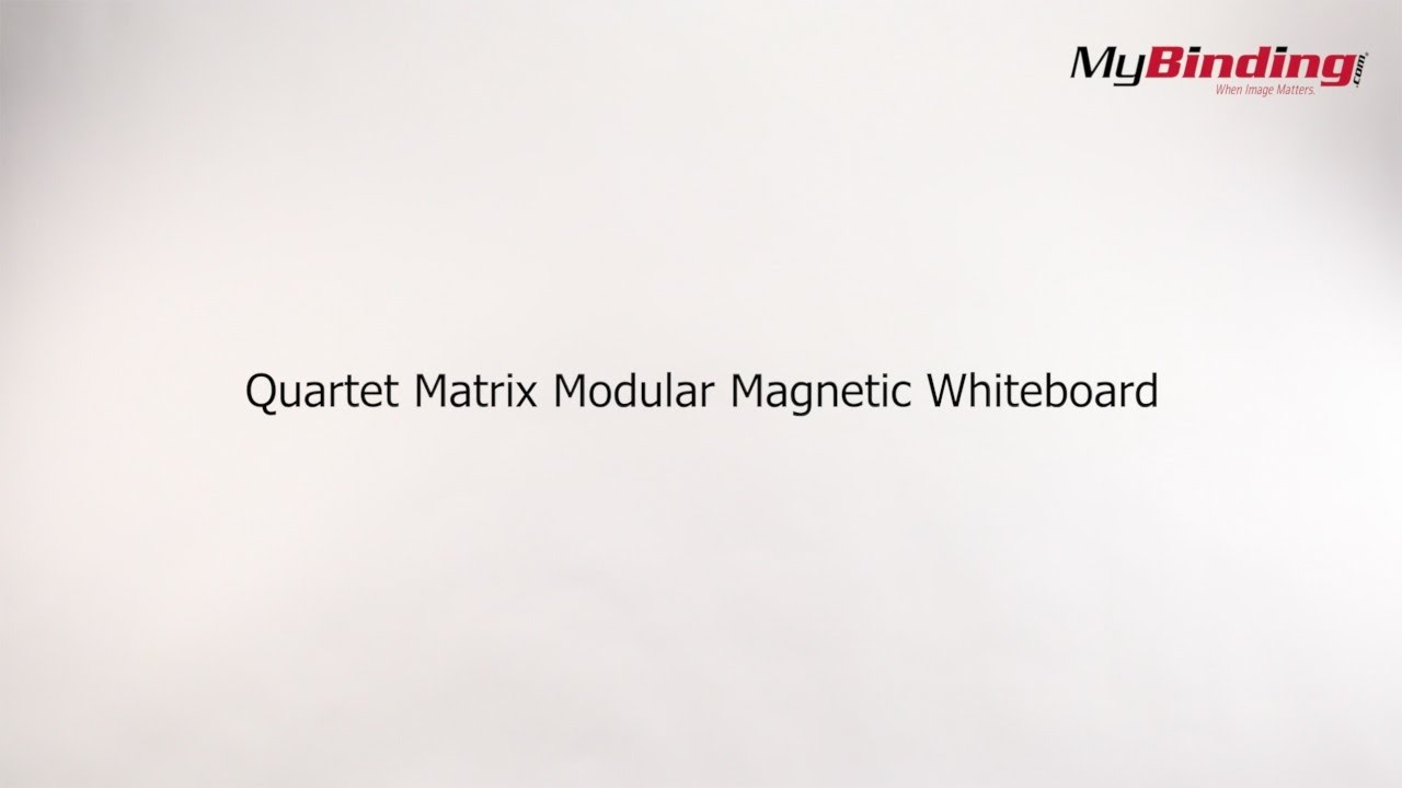 Quartet Matrix Modular Magnetic Whiteboard Demo - YouTube