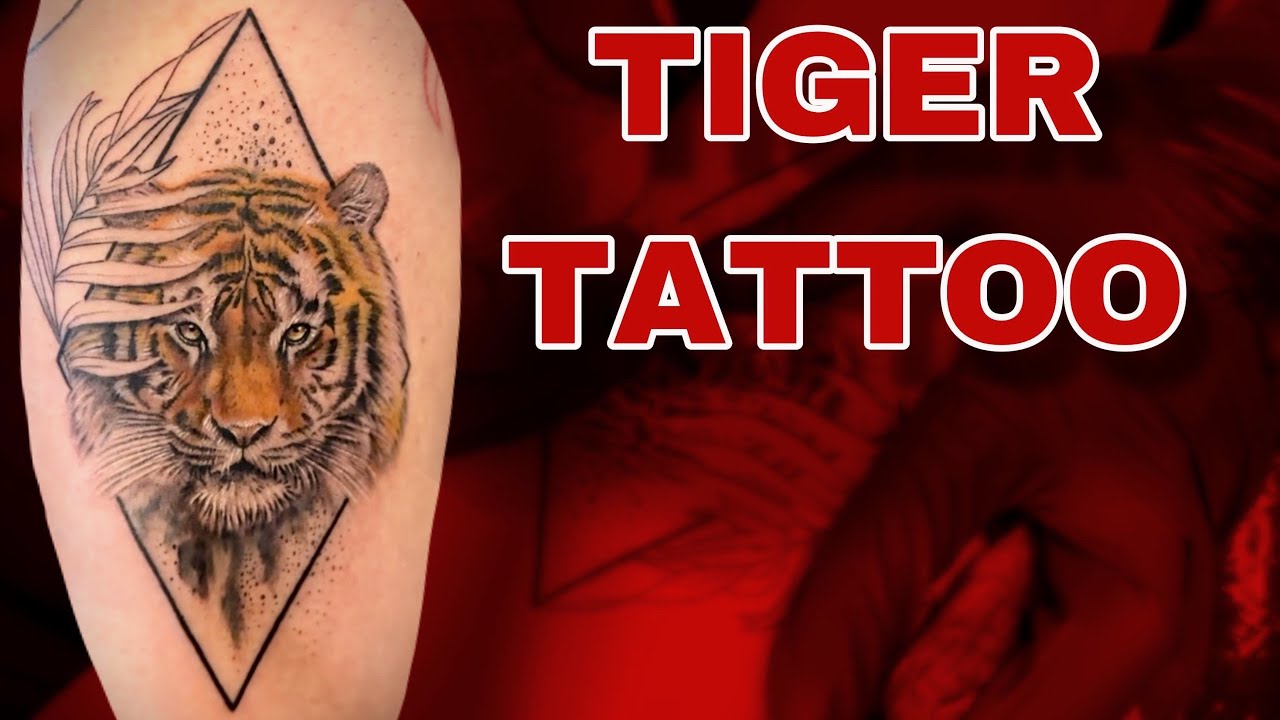 Tiger tattoo time lapse / how to tattoo tiger hair 😍😎 - YouTube