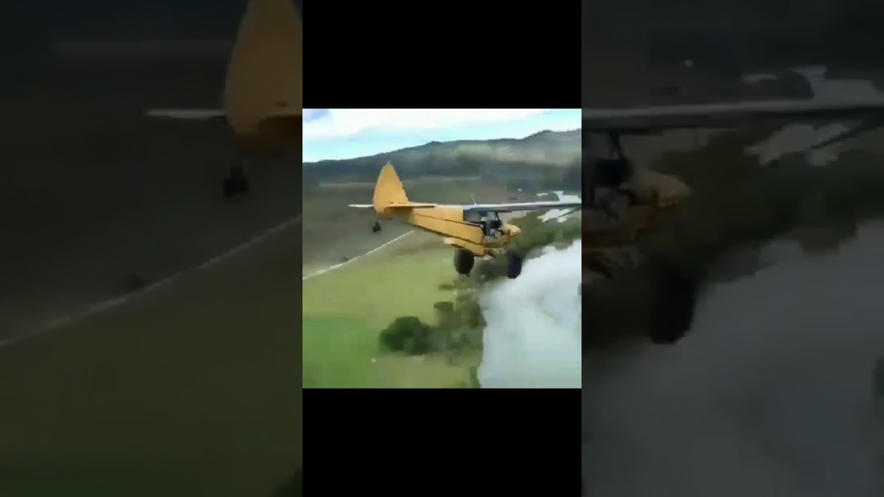 Thrilling Deep Nose Dive Take-off (Aeroplane) - YouTube
