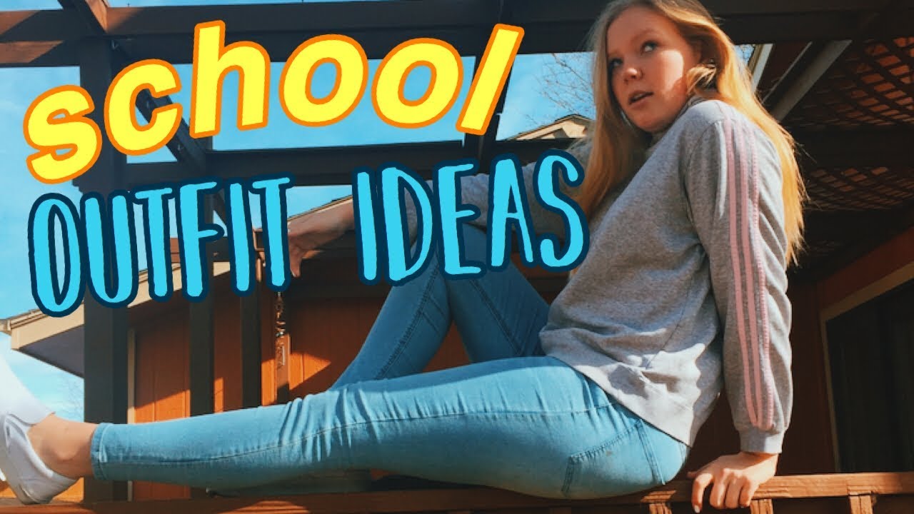 SCHOOL LOOKBOOK // school outfit ideas 2018! - YouTube