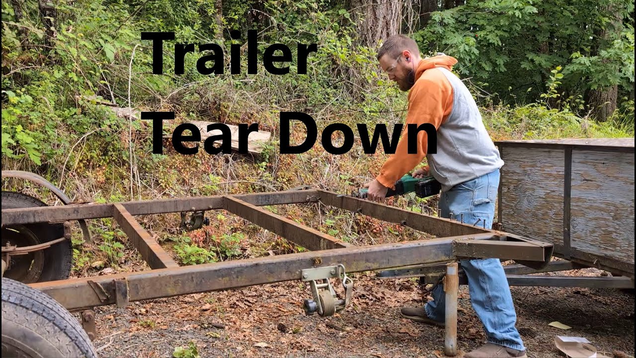 Tearing Apart This Old Trailer With My Boys - YouTube