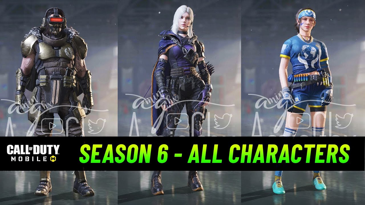 Season 6 All Free Characters CODM - Daily Login, Events & Stores COD ...