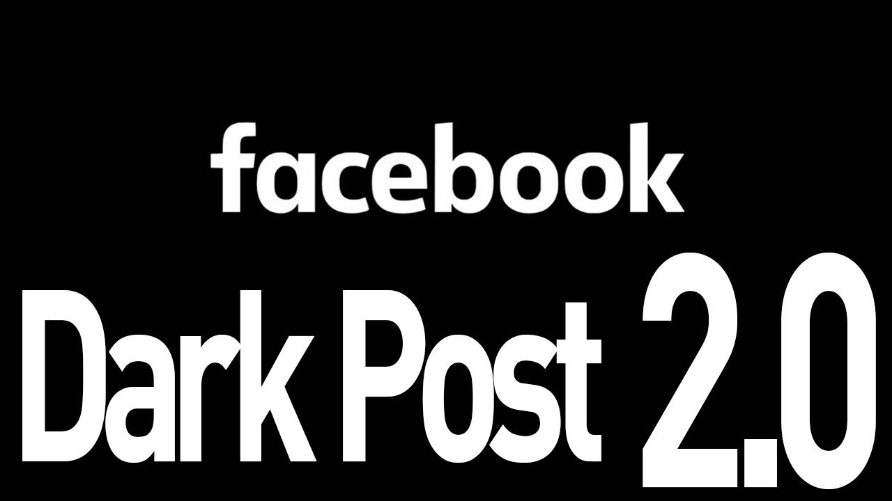 Como hacer un dark post en facebook - YouTube