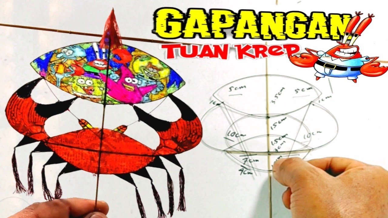tutorial layangan gapangan kepiting terkecil di dunia dari sapu ijuk - YouTube
