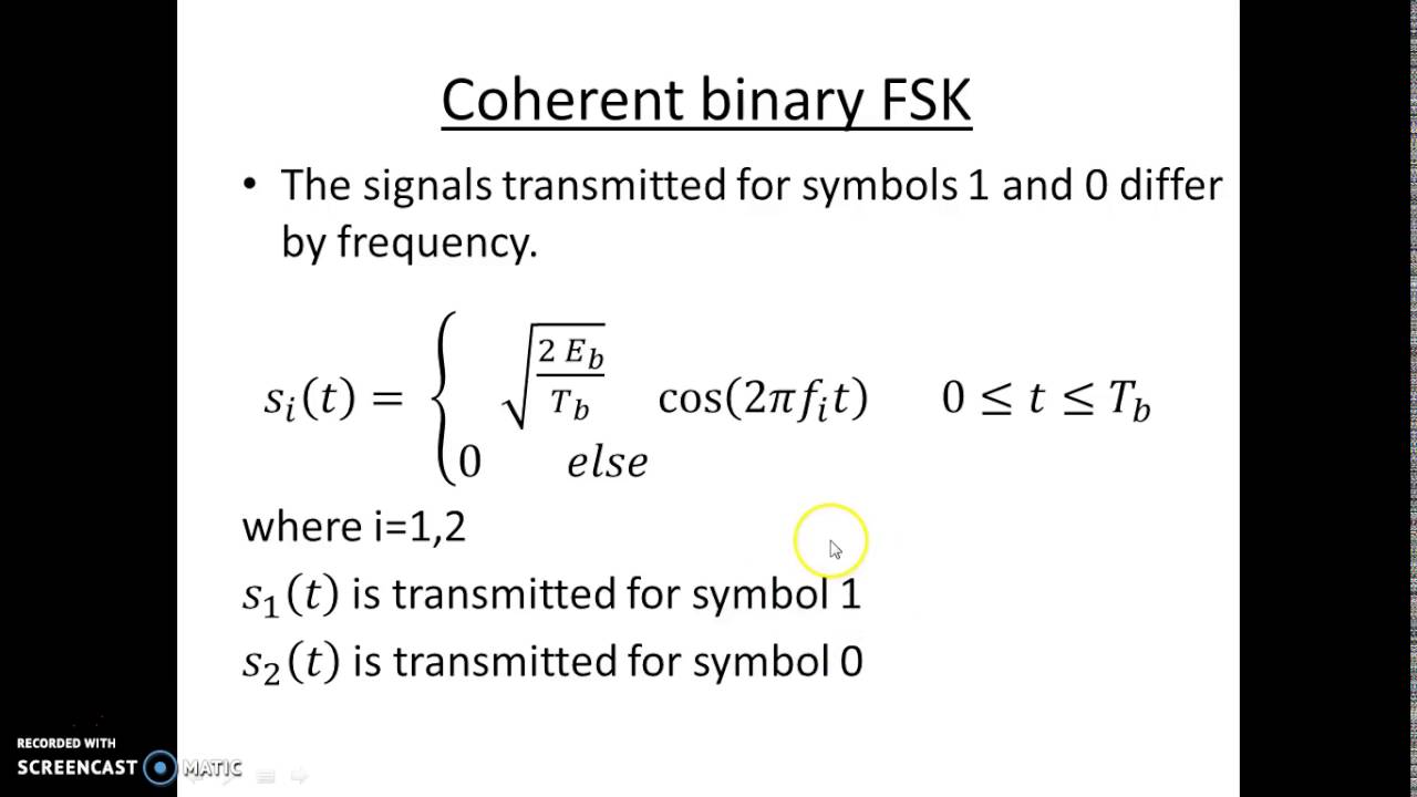 Binary frequency shift Keying 1 - YouTube