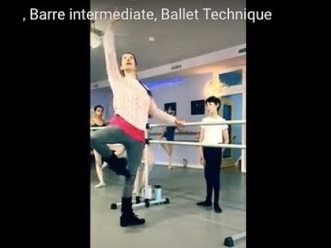 Ballet Class, Barre intermediate, Ballet Technique - YouTube