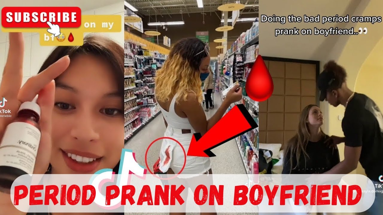 PERIOD PRANK ON BOYFRIEND 2022 |TikTok Challenge | - YouTube