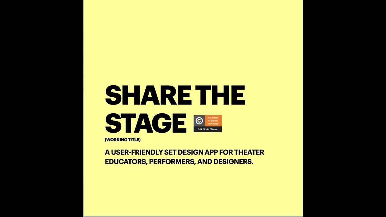 Share the Stage - A user-friendly set design app for theater educators ...