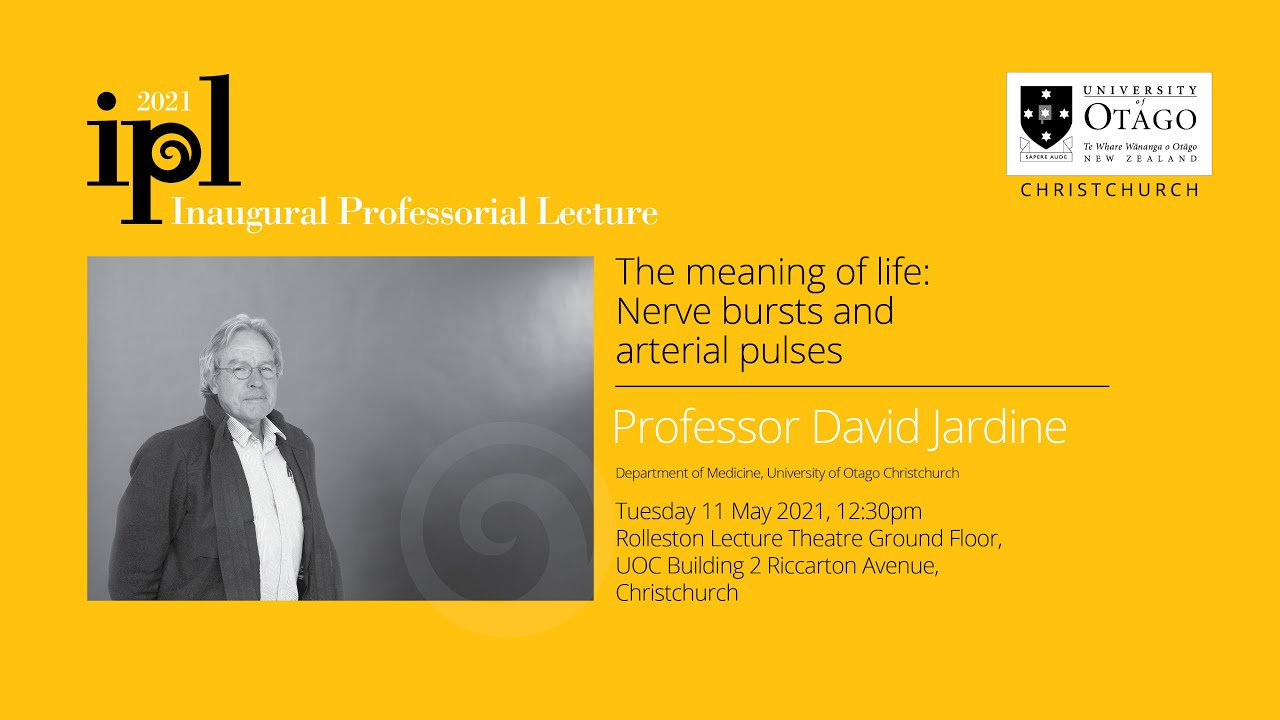 Inaugural Professorial Lecture - Professor Dave Jardine - YouTube
