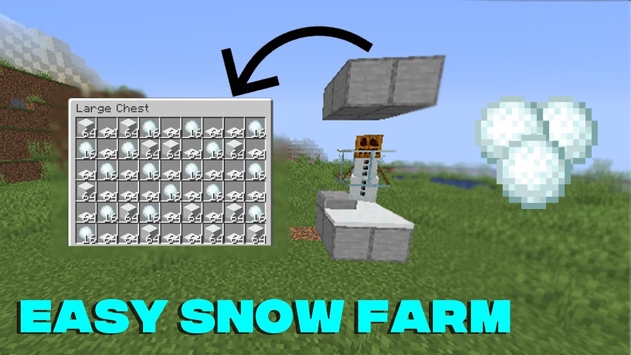 Easy & Simple Snow Farm - Minecraft 1.16.4 - YouTube