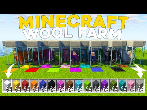 SINIRSIZ YÜN FARMI !! Minecraft Koyun Yünü ( Wool ) Farmı Nasıl Yapılır ? l Minecraft Sistemler 1.19
