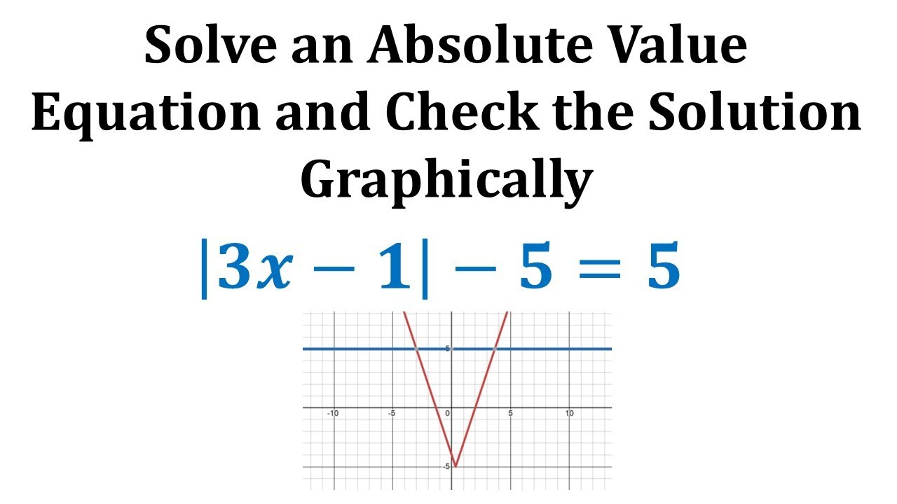 Solve an Absolute Value Equation: |ax-b|-c=d - YouTube