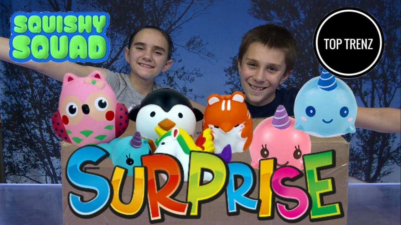 Giant Jumbo SQUISHIES Mystery Box! SQUISHY SQUAD Top Trenz SQUISHY HAUL ...