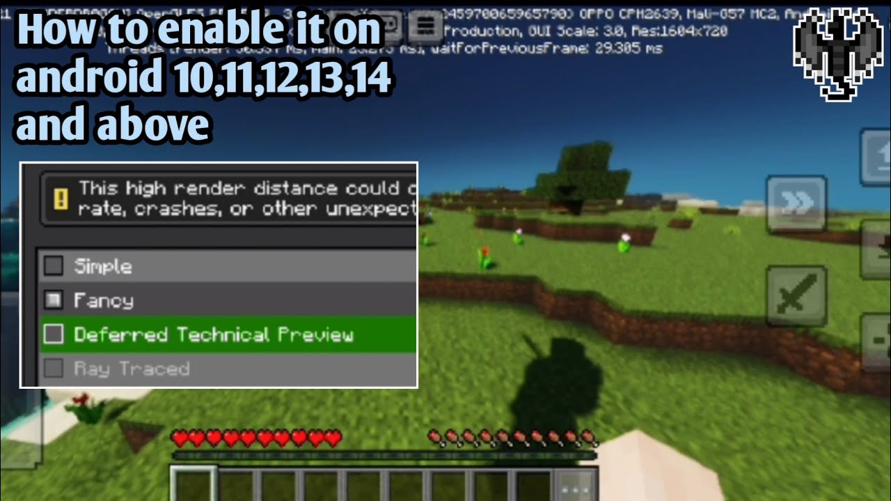 How to turn on Deferred Technical Preview Shader on Android 10 above # ...