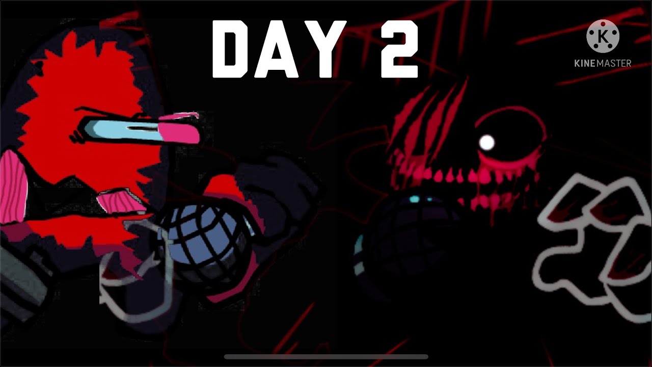 Friday night funkin mod corrupted boyfriend vs Red Imposter Day 2 - YouTube