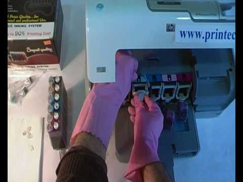 Instalación CISS en HP PHOTOSMART D7260 Printecopy. - YouTube