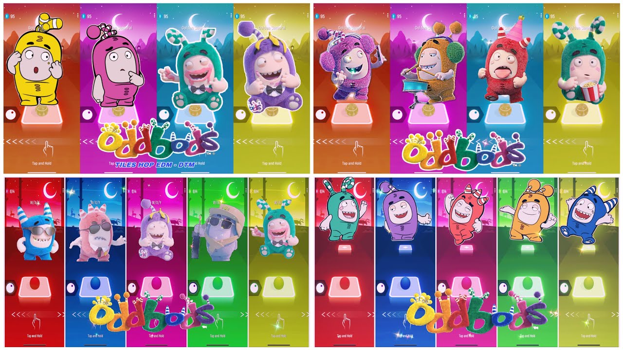 ALL Oddbods Family : Fuse - Pogo - Bubbles - zee - Jeff - Newt - Slick ...