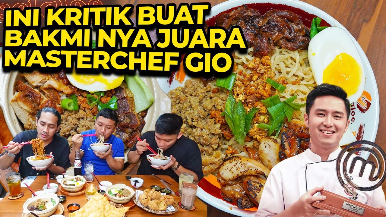 SIDAK BAKMI JUARA MASTERCHEF GIO BARENG 2 MASTERCHEF - YouTube