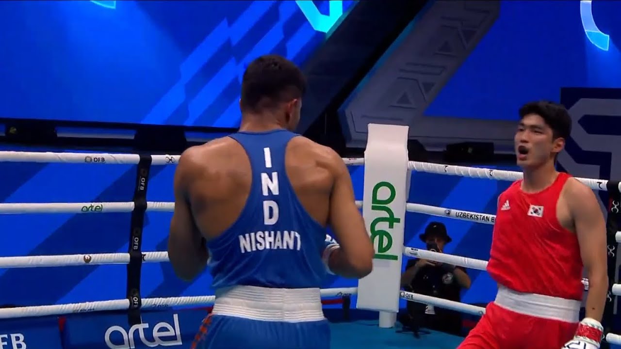 R32 (71KG) LEE SANGMIN (KOR) vs DEV NISHANT (IND) | IBA Men's World Boxing Championships 2023 ...