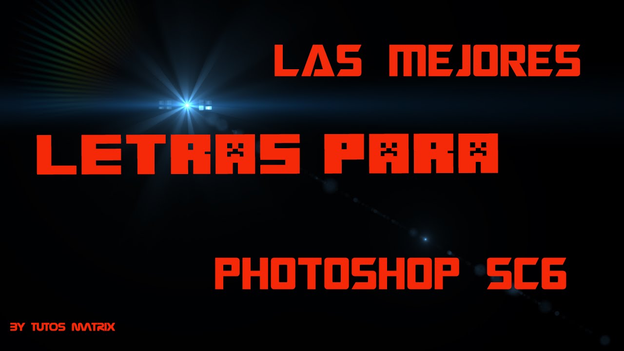 Descargar las mejores fuentes (letras) para photoshop Cs6 - YouTube