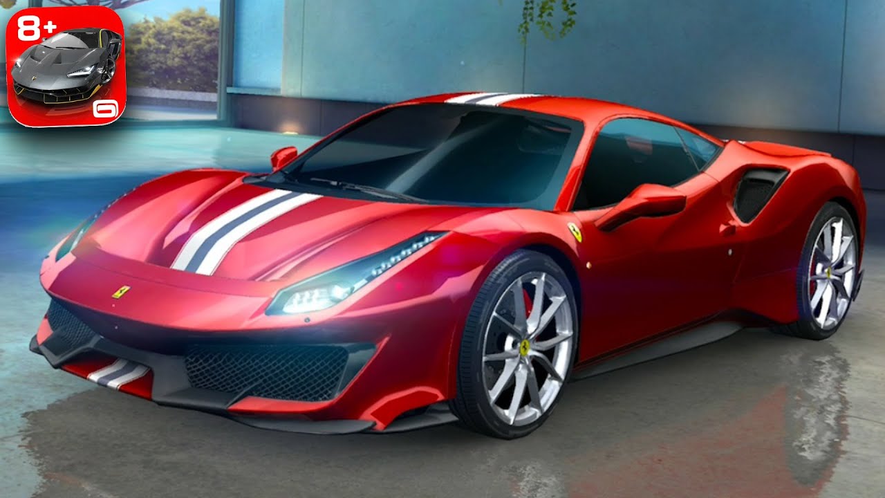 FERRARI 488 PISTA INCREDIBLE ENGINE SOUND IN ASPHALT 8 AIRBORNE! - YouTube