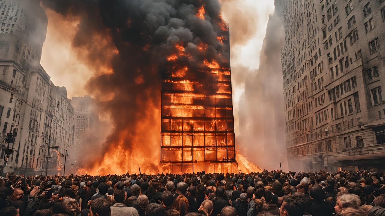 Beijing is on fire! Skyscrapers are burning in the city center! The ...