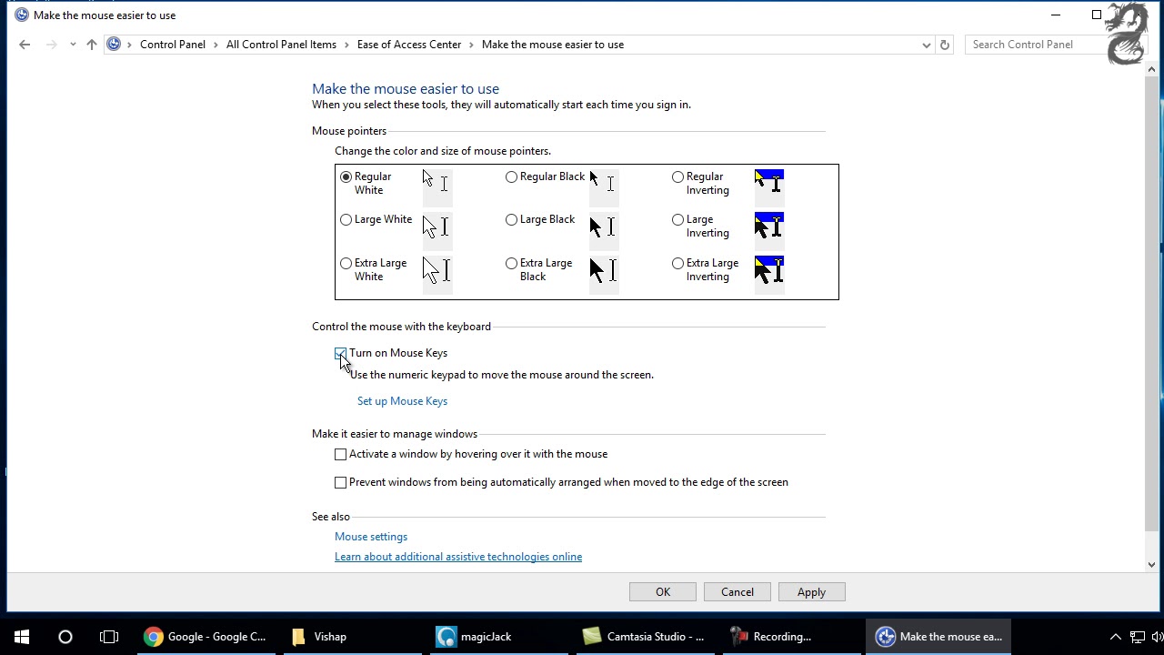 How to Turn On Mouse Keys on Windows 10 - YouTube